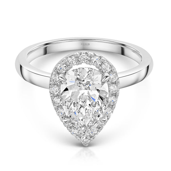 Talon Setting Halo Diamond Ring – Henig Diamonds